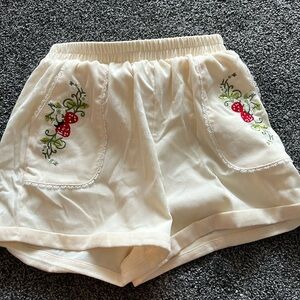 Shorts | Embroidered Strawberry Vintage Shorts | Poshmark